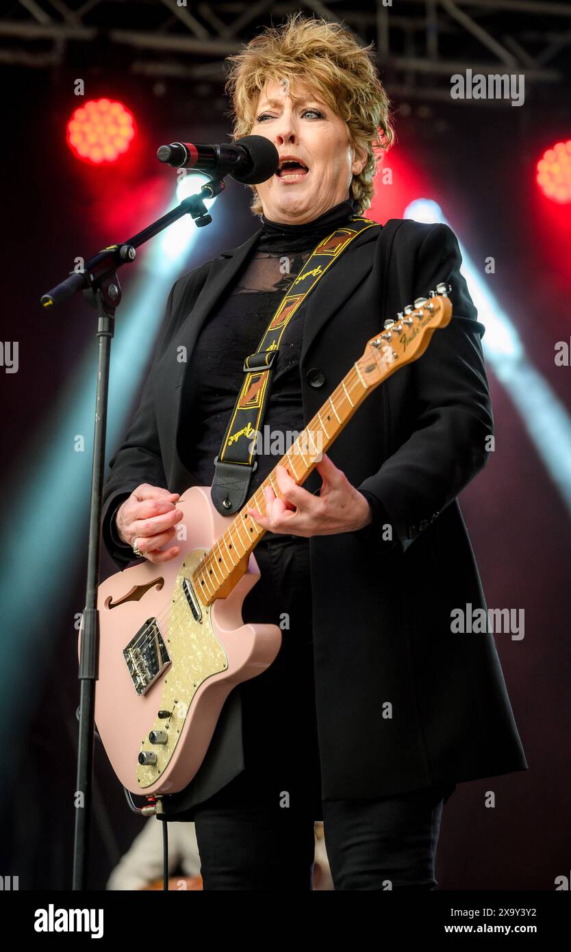 Leyland, Lancashire, Sunday May 26, 2024. Singer Katrina Leskanich ...