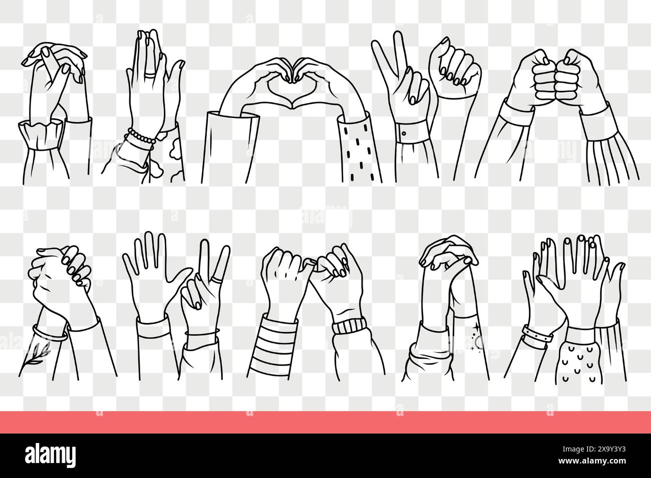 Couple making high five Stock Vector Images - Alamy