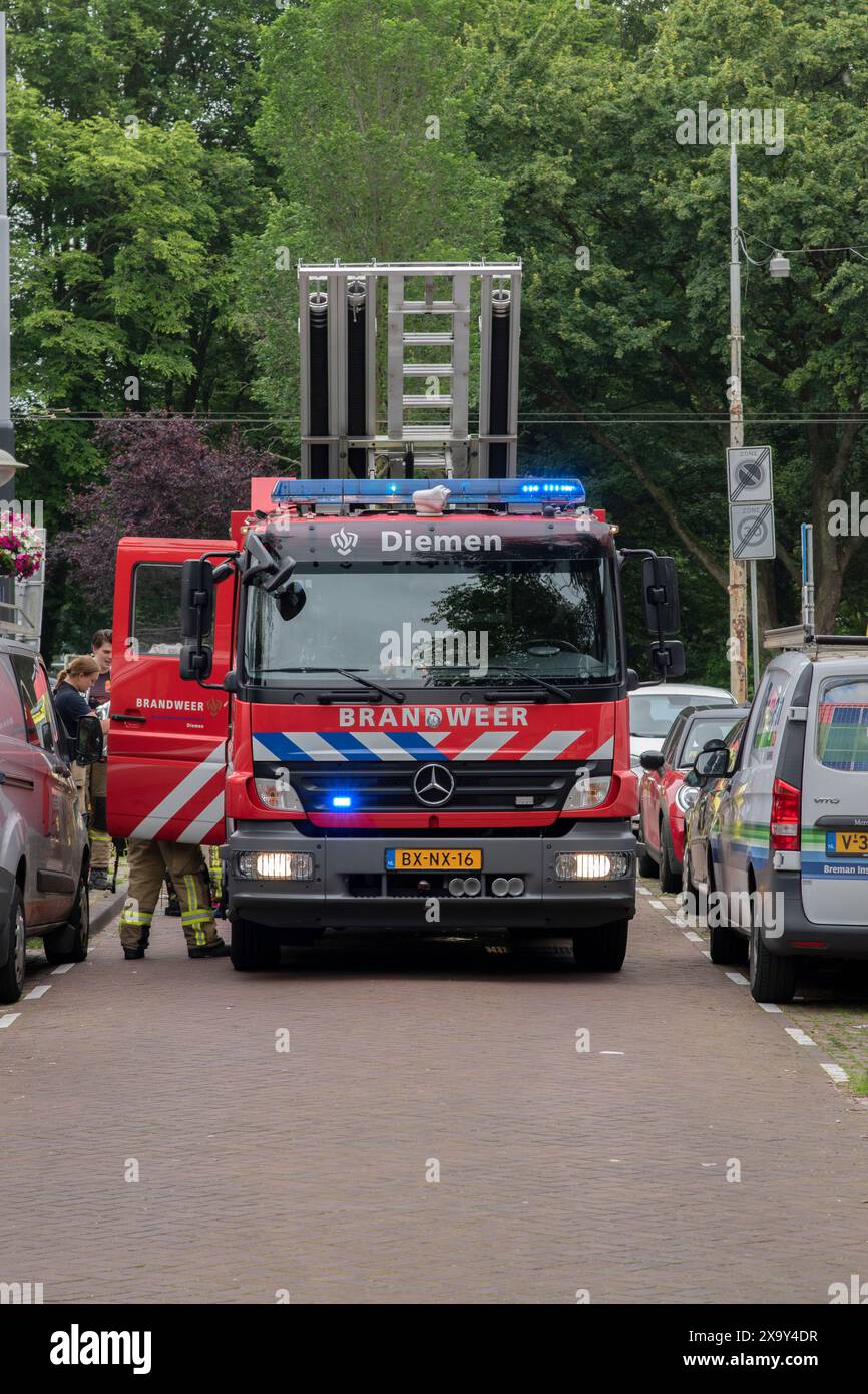 Front Side Fire Department Truck At Amsterdam The Netherlands 3-6-20214 ...