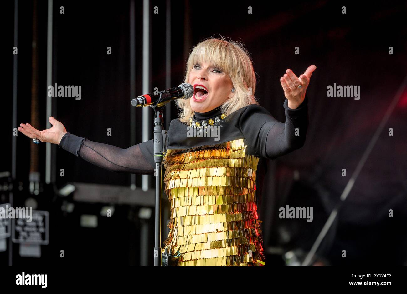 Leyland, Lancashire, Sunday May 26, 2024. Singer and actress Toyah ...