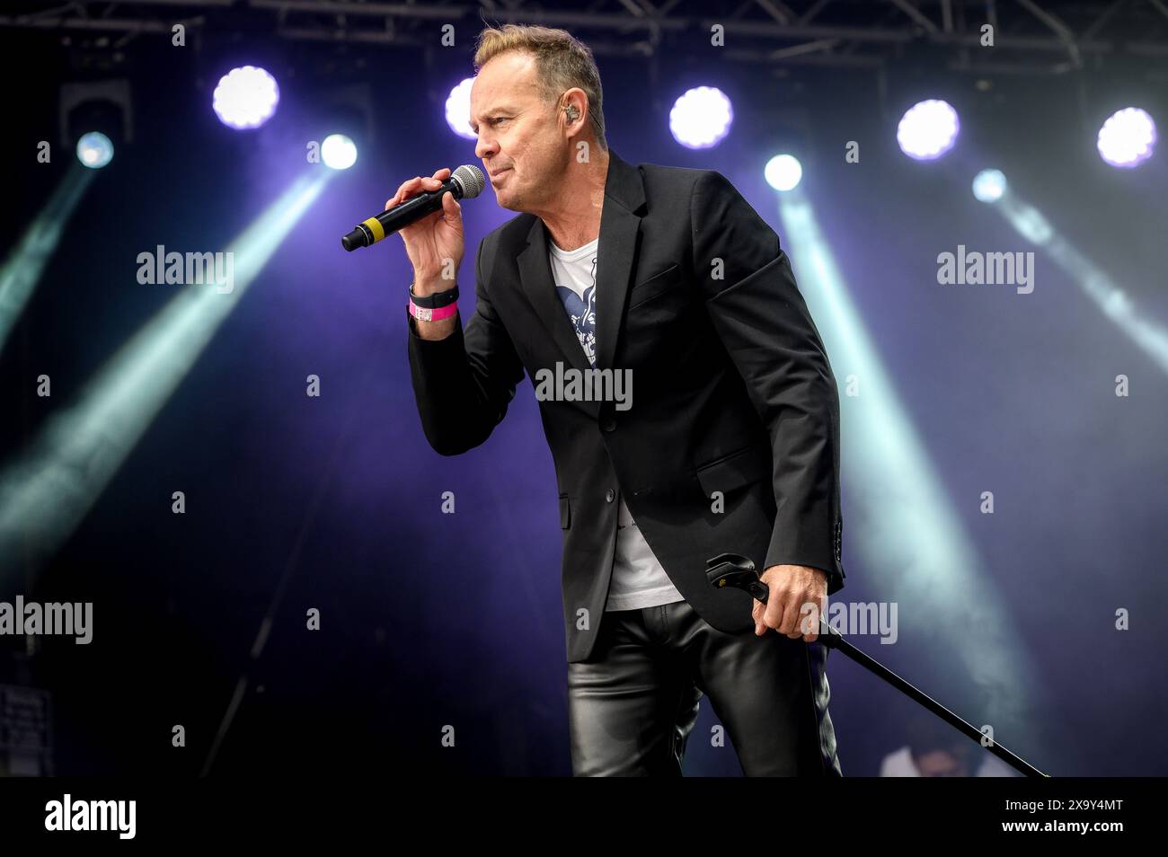 Leyland, Lancashire, Sunday May 26, 2024. Singer and actor Jason ...