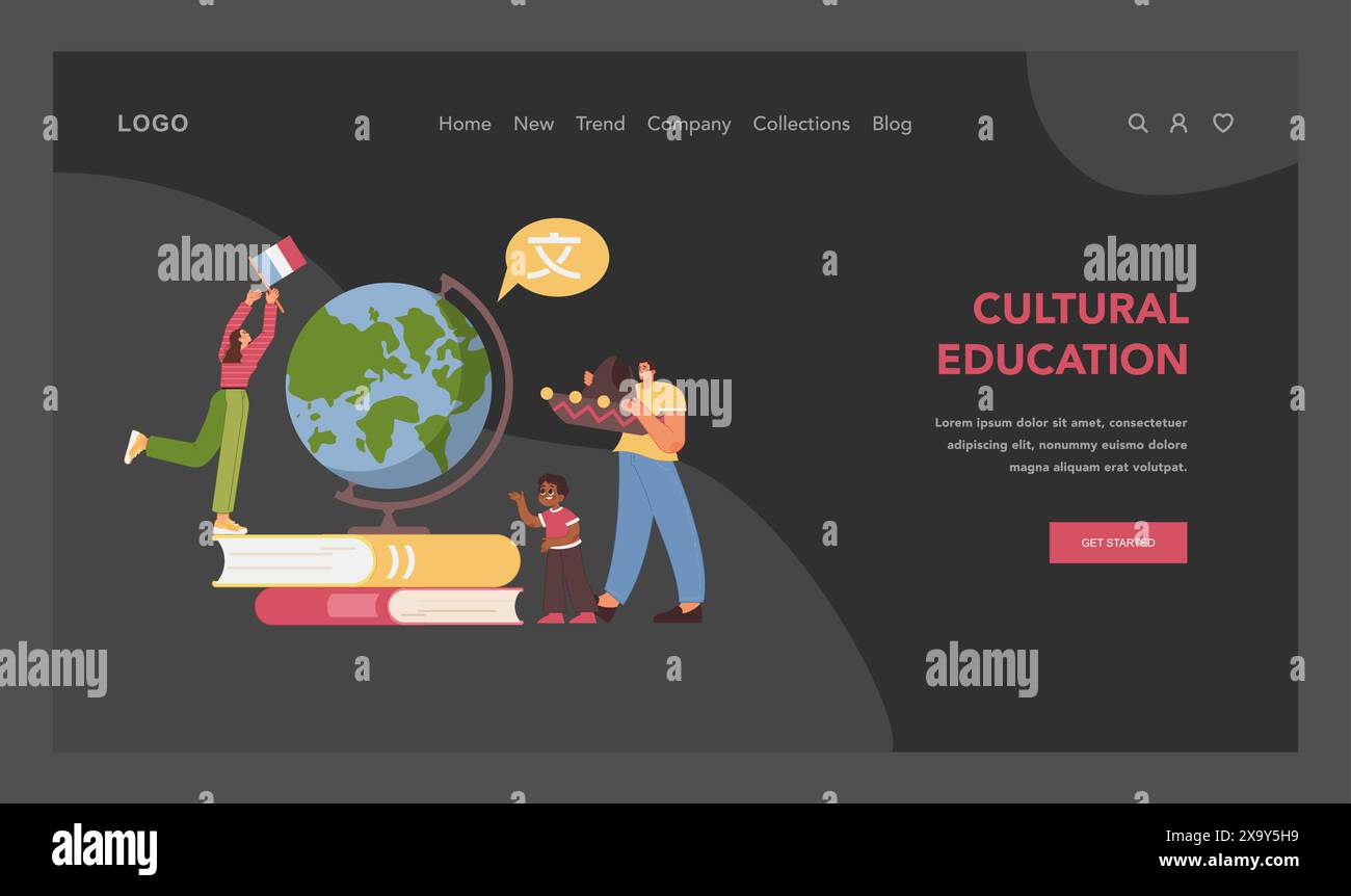 Global heritage learning. Diverse individuals engaging with cultural ...