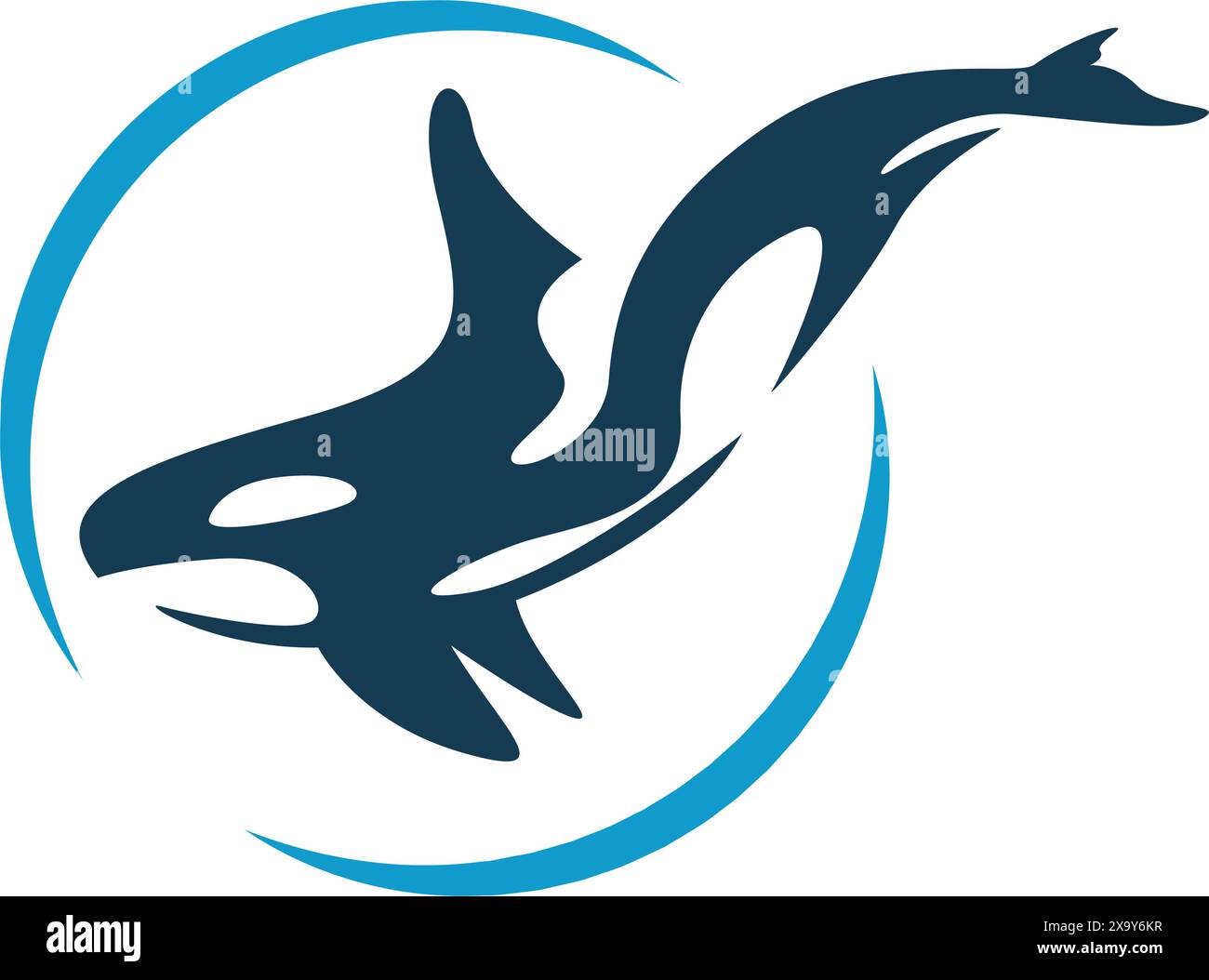 Orca whale icon logo design template Stock Vector Image & Art - Alamy