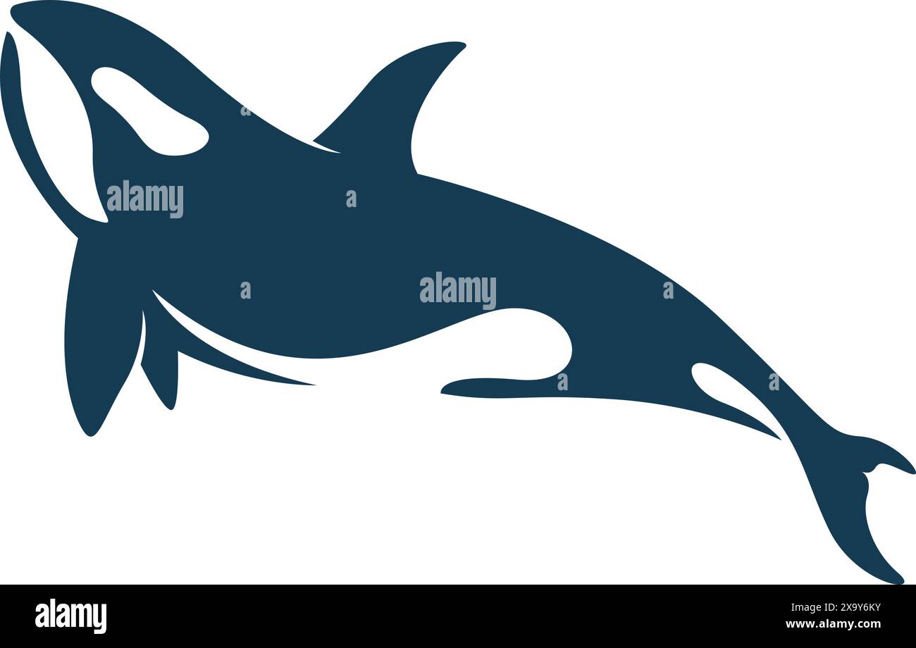 Orca whale icon logo design template Stock Vector Image & Art - Alamy
