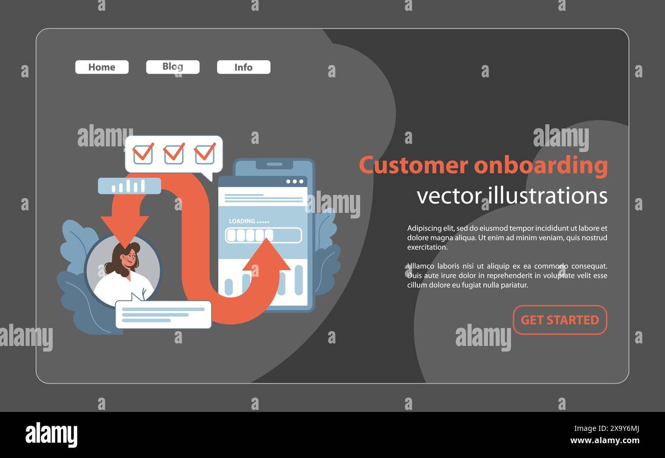 Customer Onboarding Concept Efficient Digital Process Guiding A New User Through Initial Setup