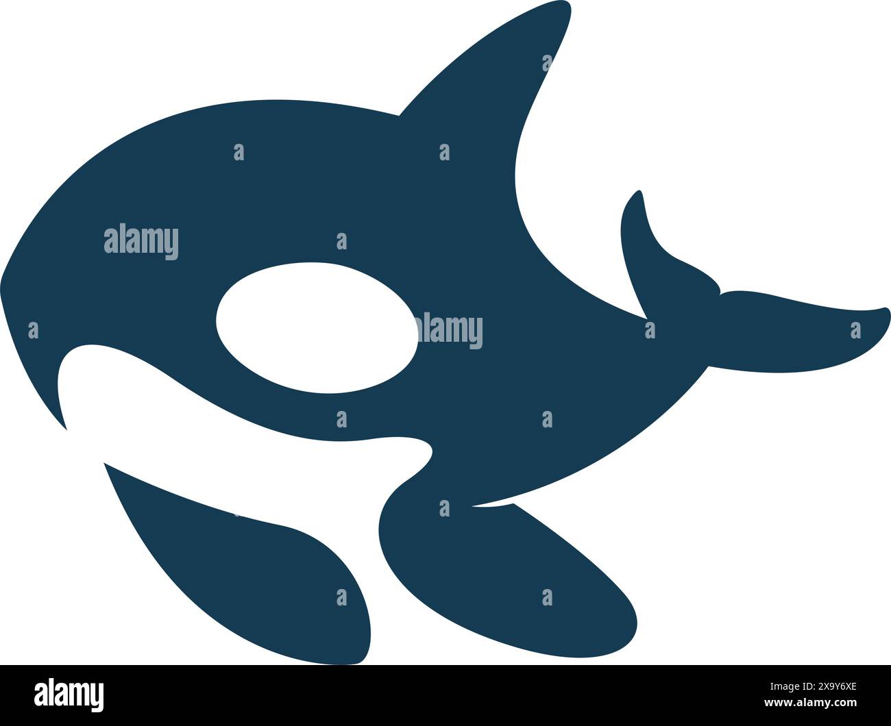 Orca whale icon logo design template Stock Vector Image & Art - Alamy