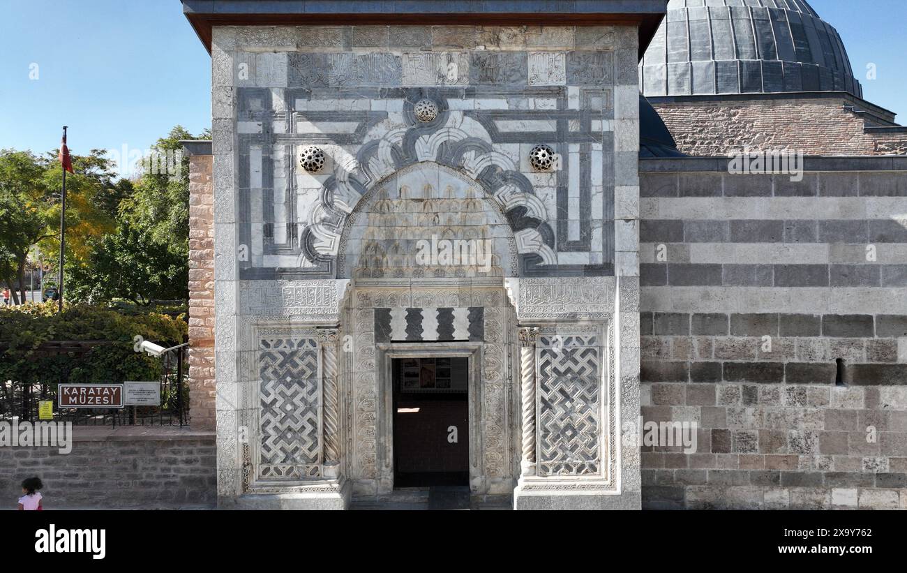 Karatay Madrasah vire in Konya. Konya is populer tourist destination in ...