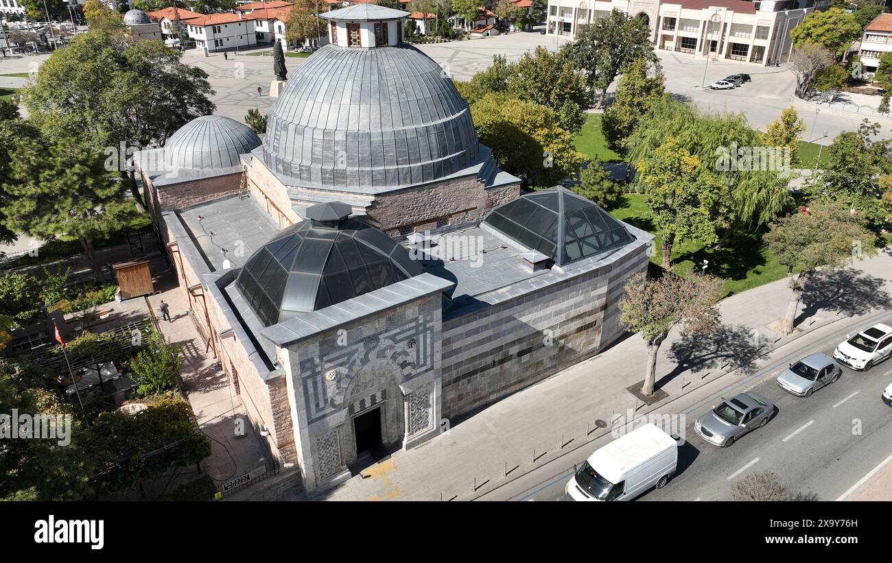 Karatay Madrasah vire in Konya. Konya is populer tourist destination in ...