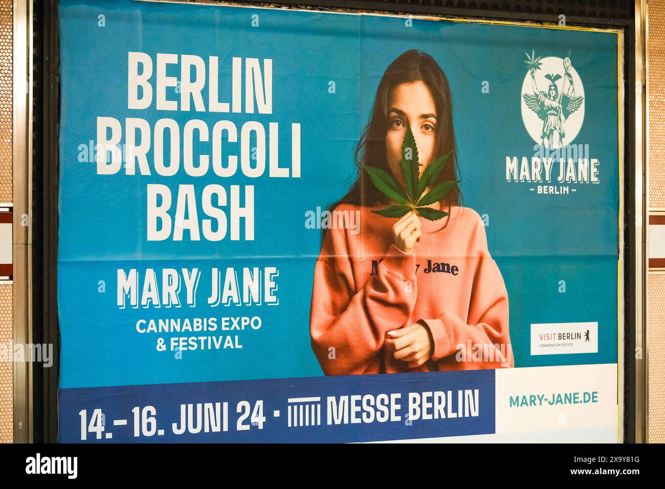Düsseldorf 03.06.2024 Messe Berlin Broccoli Bash Mary Jane Cannabis Expo Festival Marihuana ...