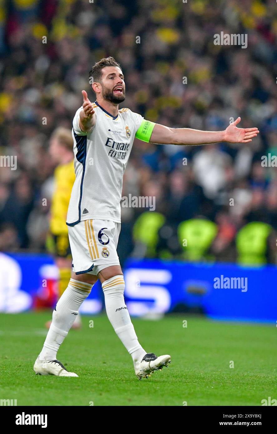 London, England. 01st, June 2024. Nacho (6) of Real Madrid seen during ...