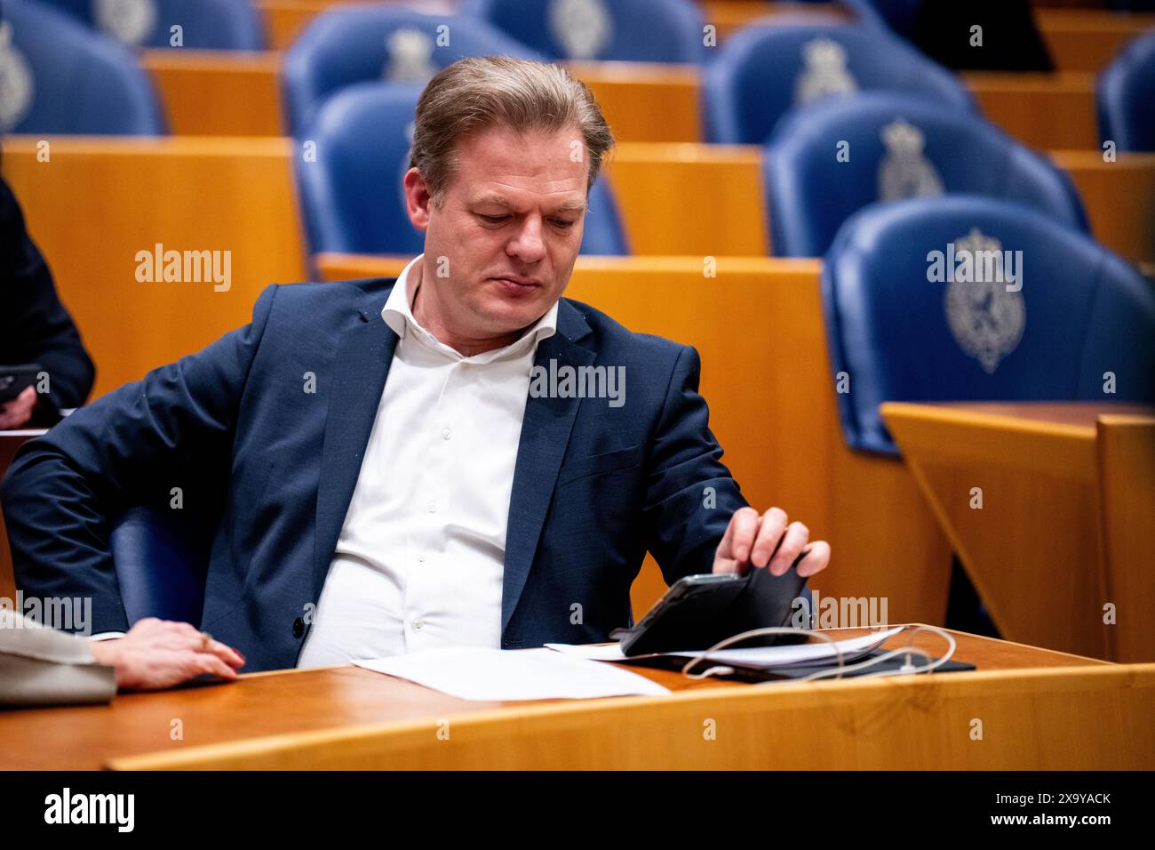 THE HAGUE, NETHERLANDS - FEBRUARY 13: Pieter Omtzigt (NSC) during the ...