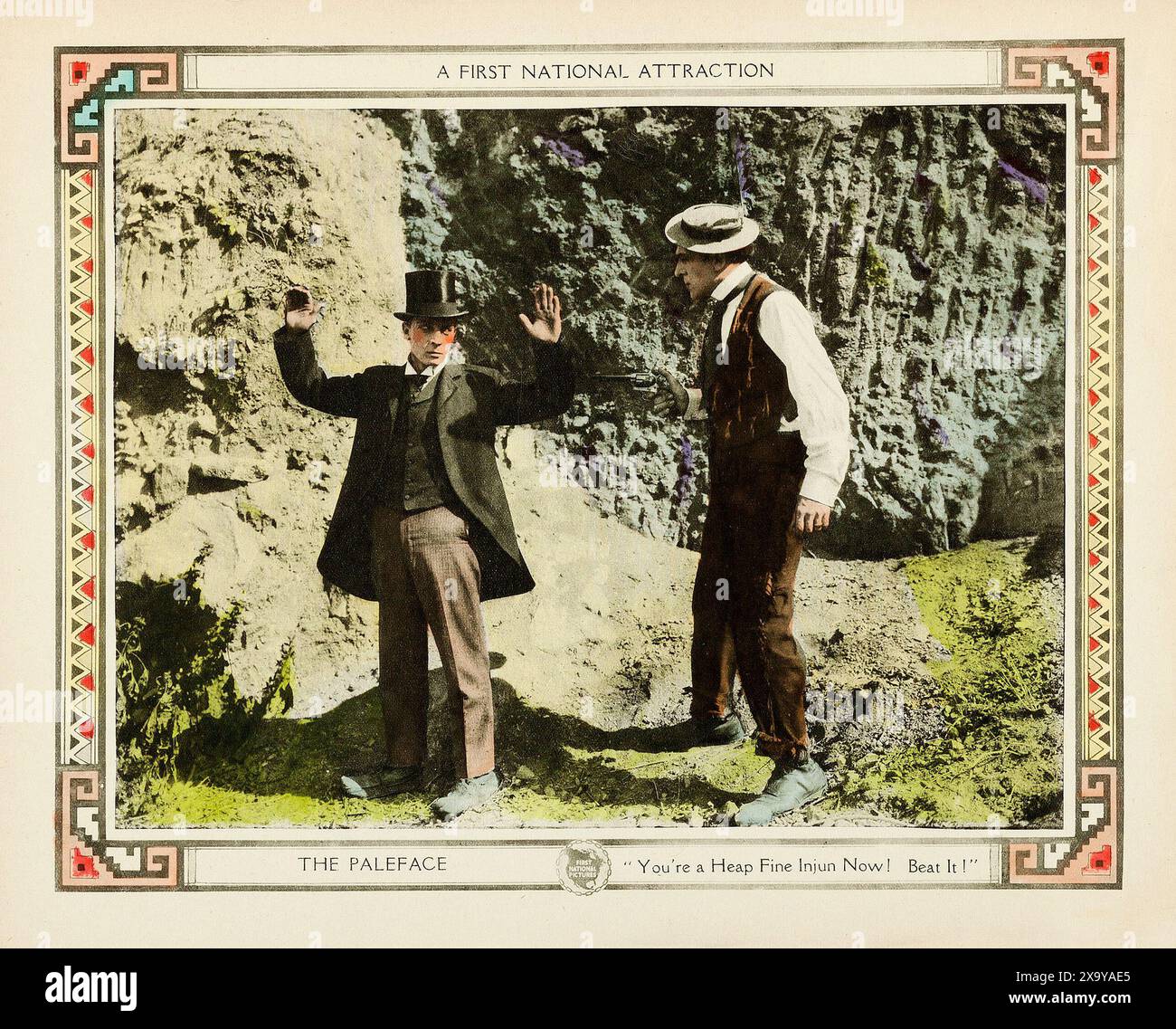 Old film poster - Buster Keaton in The Paleface (First National, 1922 ...