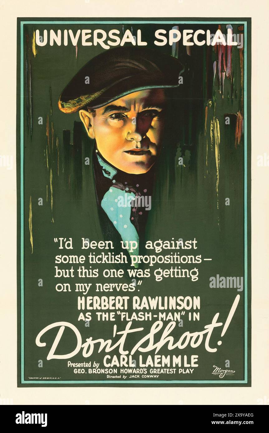 Old film poster - Carl Laemmle presents Herbert Rawlinson in Don't ...