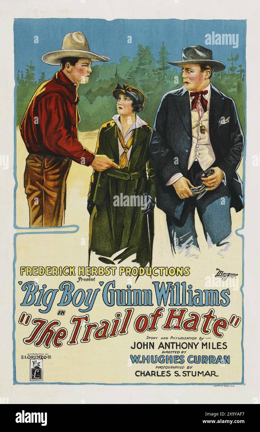 Old film poster - Fredrick Herbst presents The Trail of Hate (Lorenzo ...