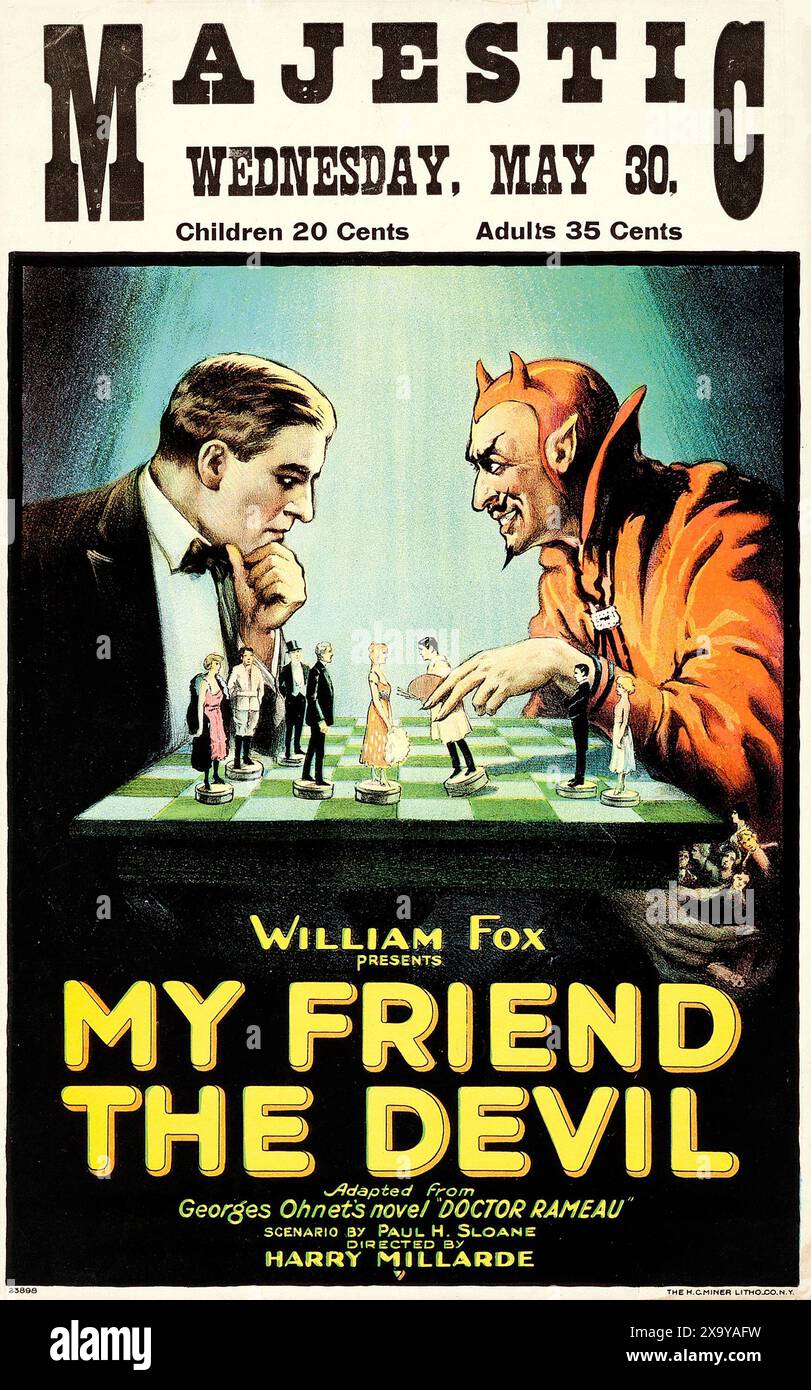 Old film poster - Majestic Theatre - My Friend the Devil (William Fox ...