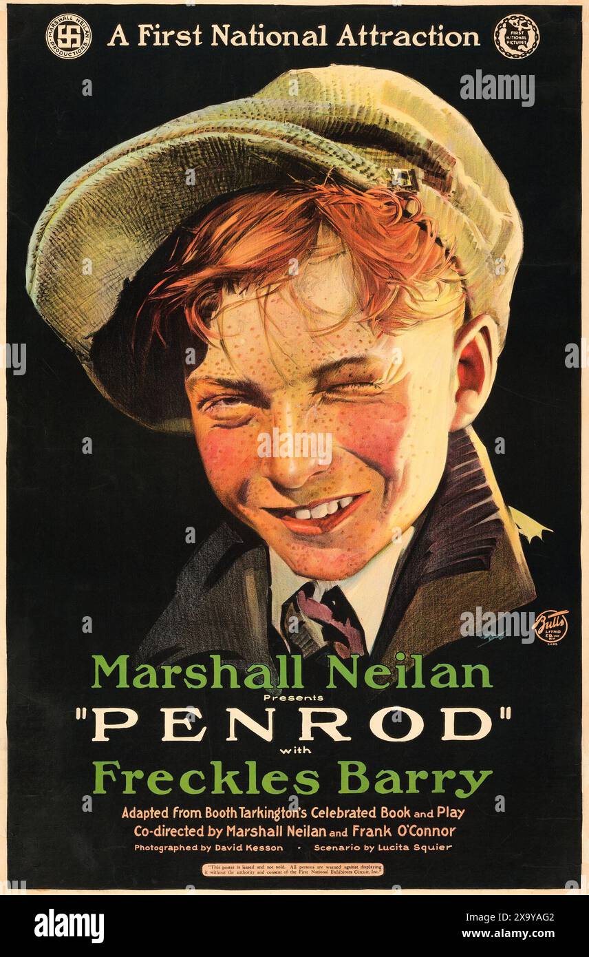 Old film poster - Marshall Neilan presents Penrod (First National, 1922 ...
