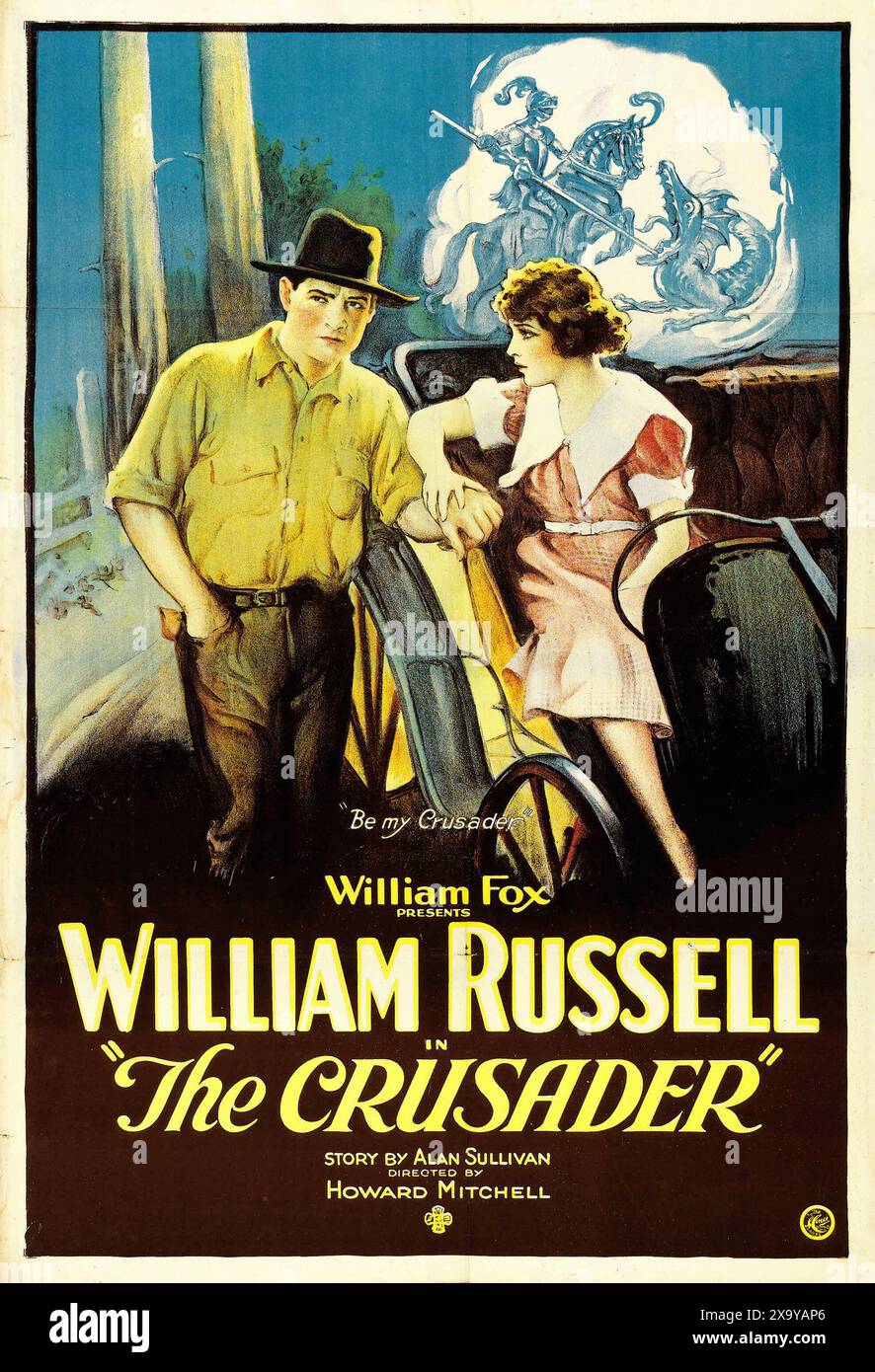 Old film poster - The Crusader - William Russell (William Fox 1922 ...