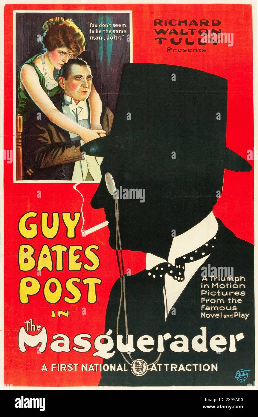 Old film poster - The Masquerader (First National, 1922) Guy Bates Post ...