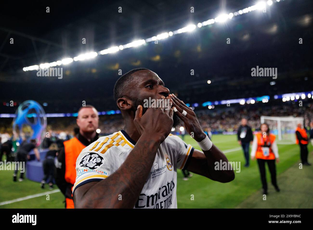 Antonio Rudiger during Champions League 2024 final game between ...