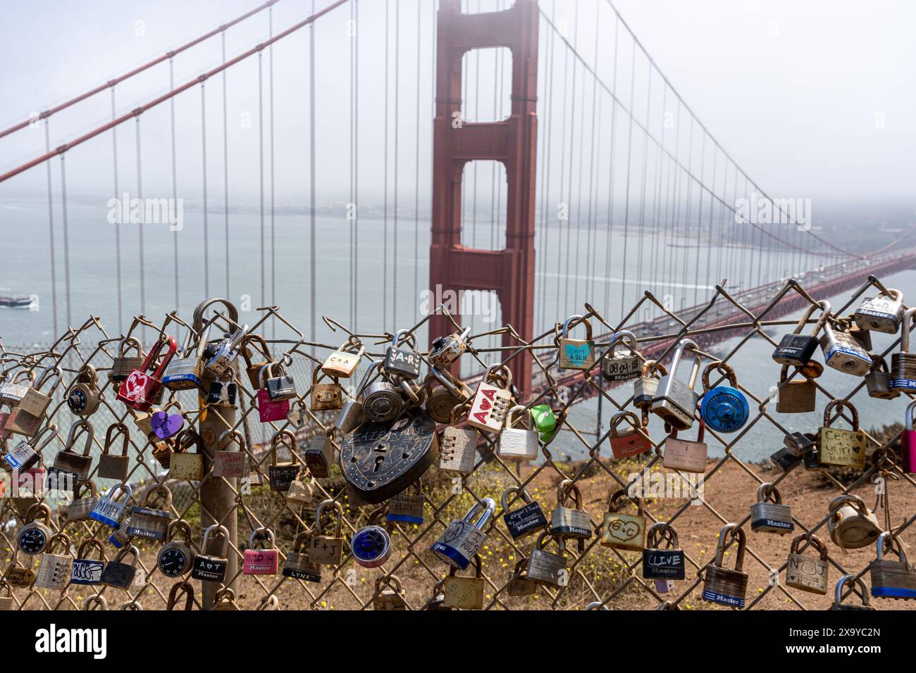 The iconic Golden Gate Bridge in San Francisco, California, USA Stock ...