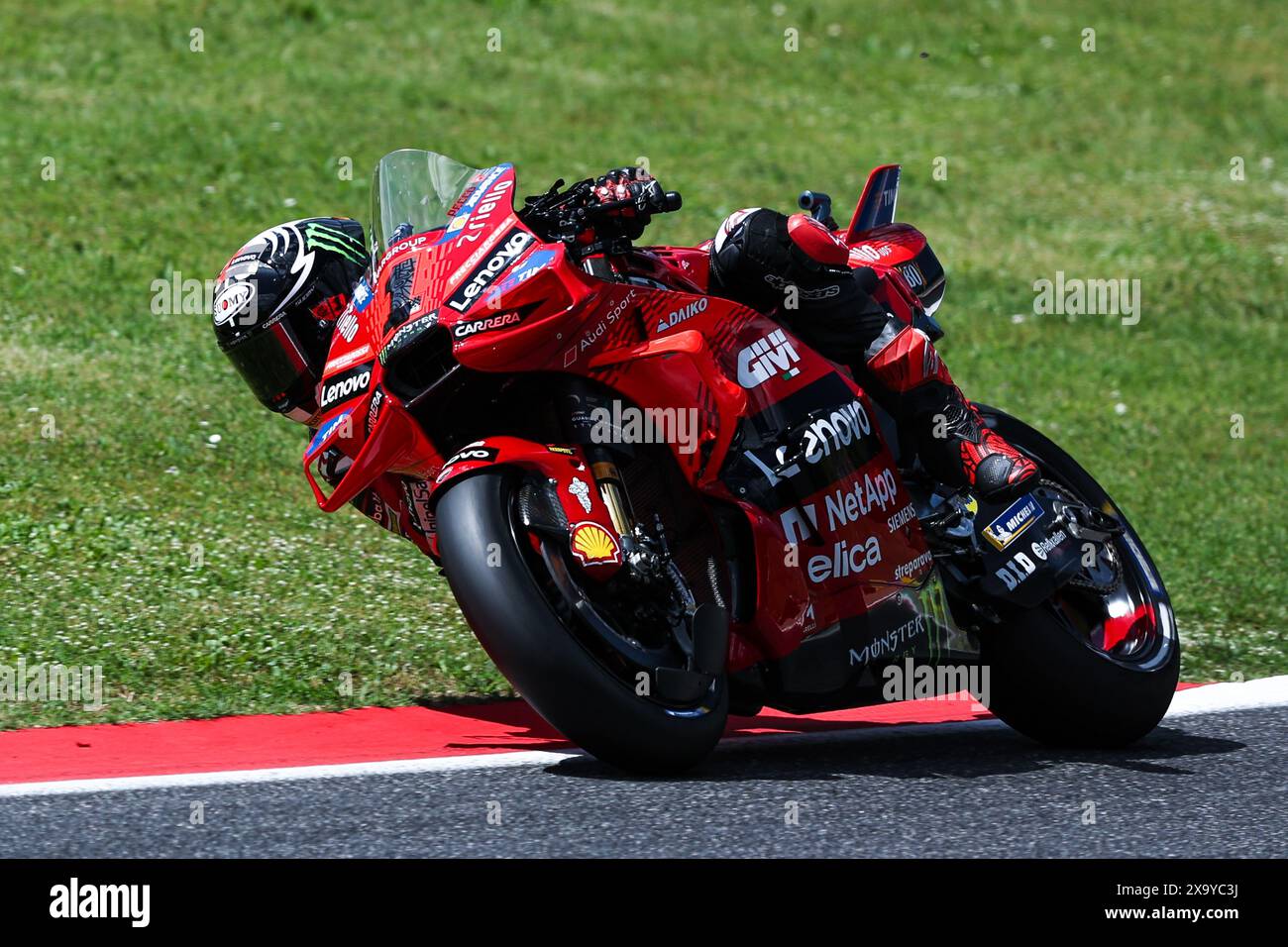 Francesco Pecco Bagnaia of Italy and Ducati Lenovo Team seen in action ...