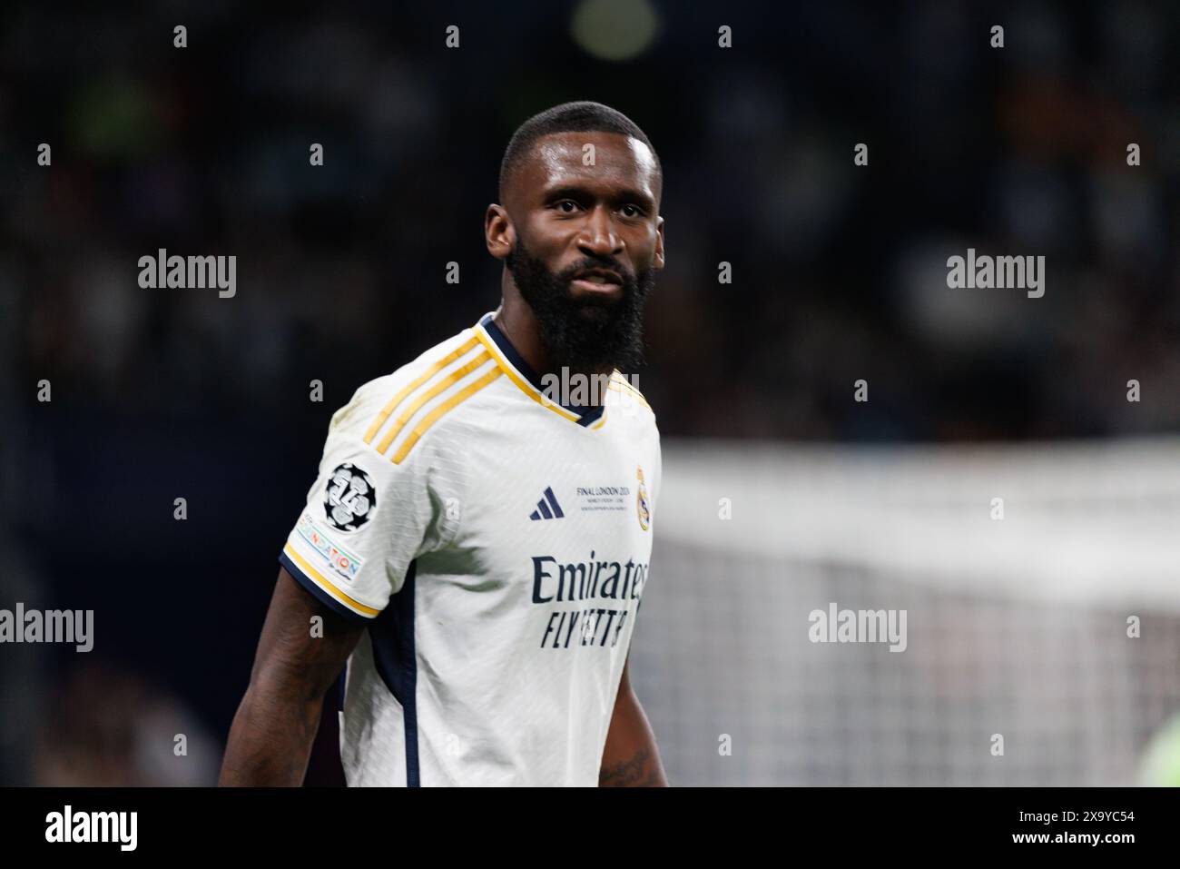 Antonio Rudiger during Champions League 2024 final game between ...