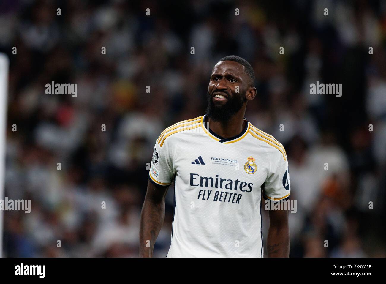 Antonio Rudiger during Champions League 2024 final game between ...