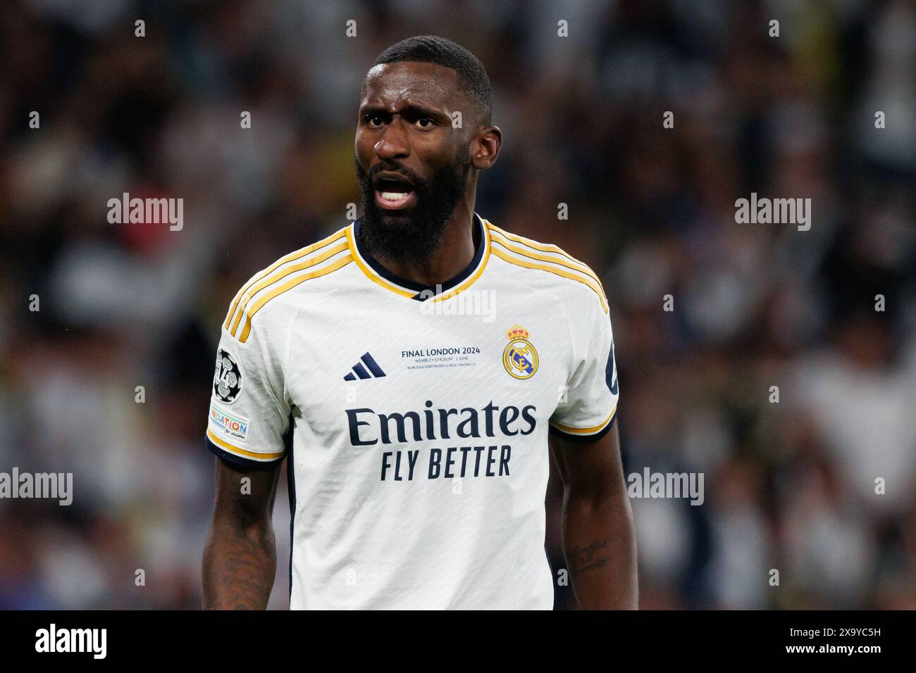 Antonio Rudiger during Champions League 2024 final game between ...