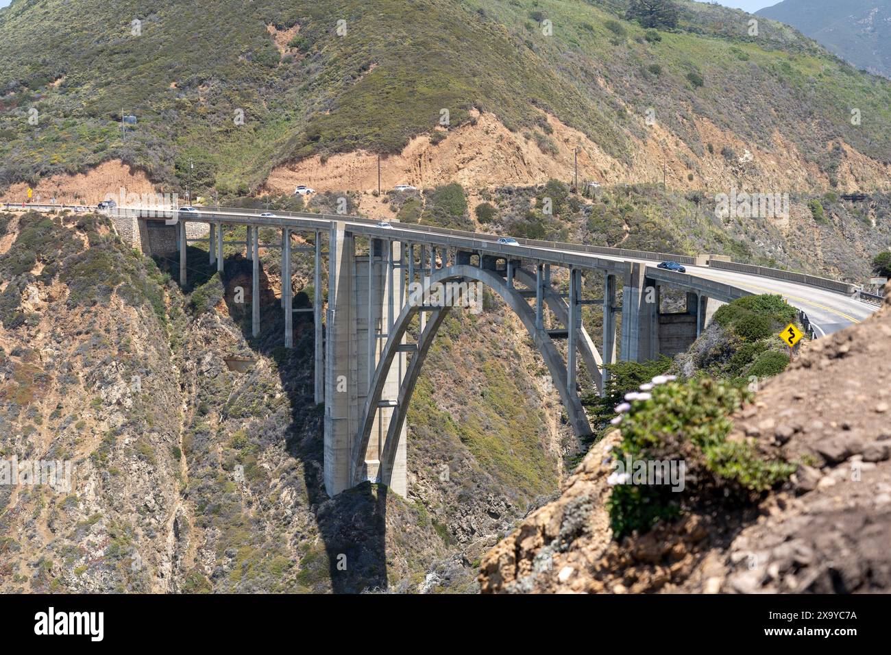 The iconic Bixby Creek Bridge in Big Sur, California, USA Stock Photo ...