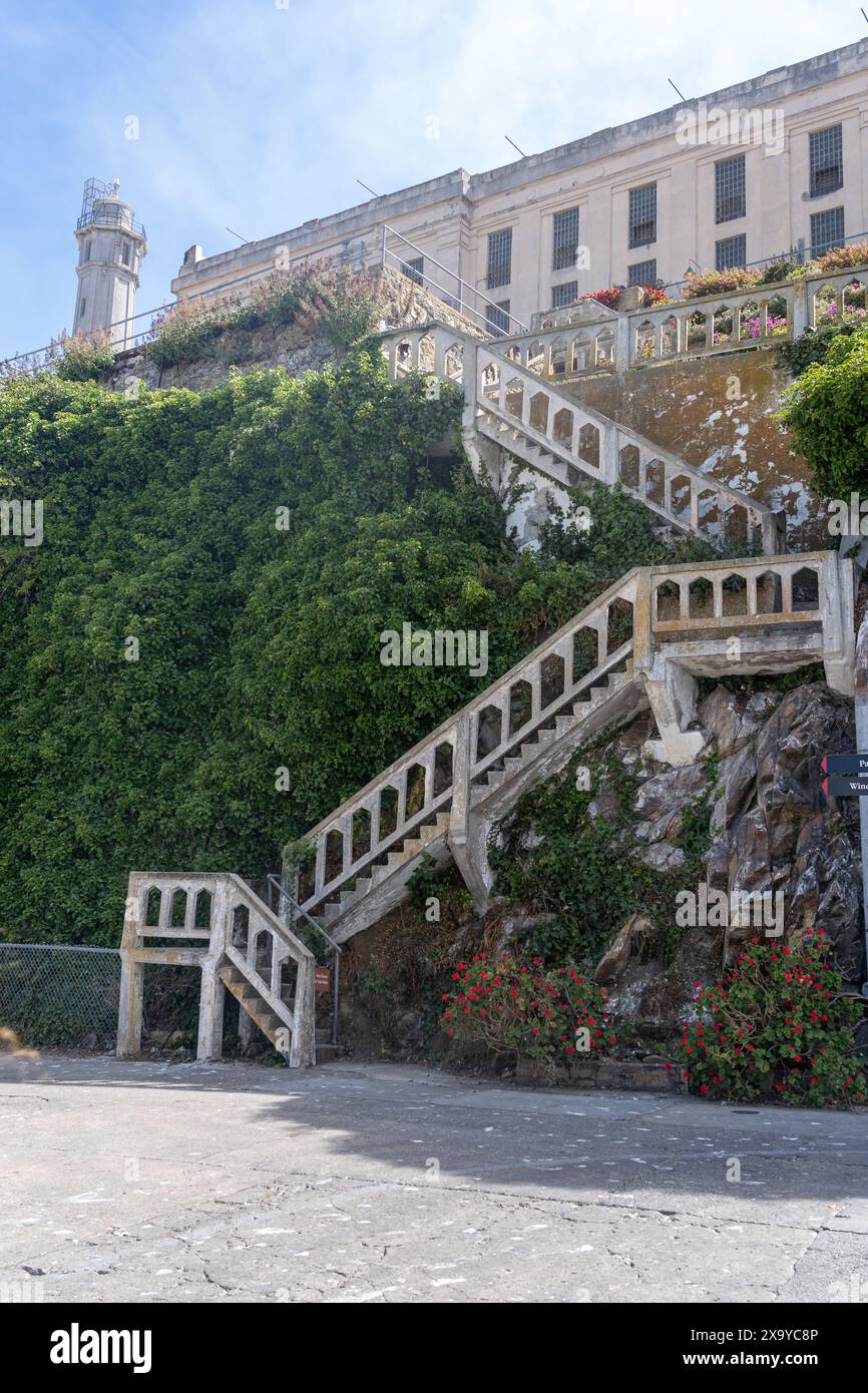 A scenic view of Alcatraz Prison in San Francisco, California, USA ...