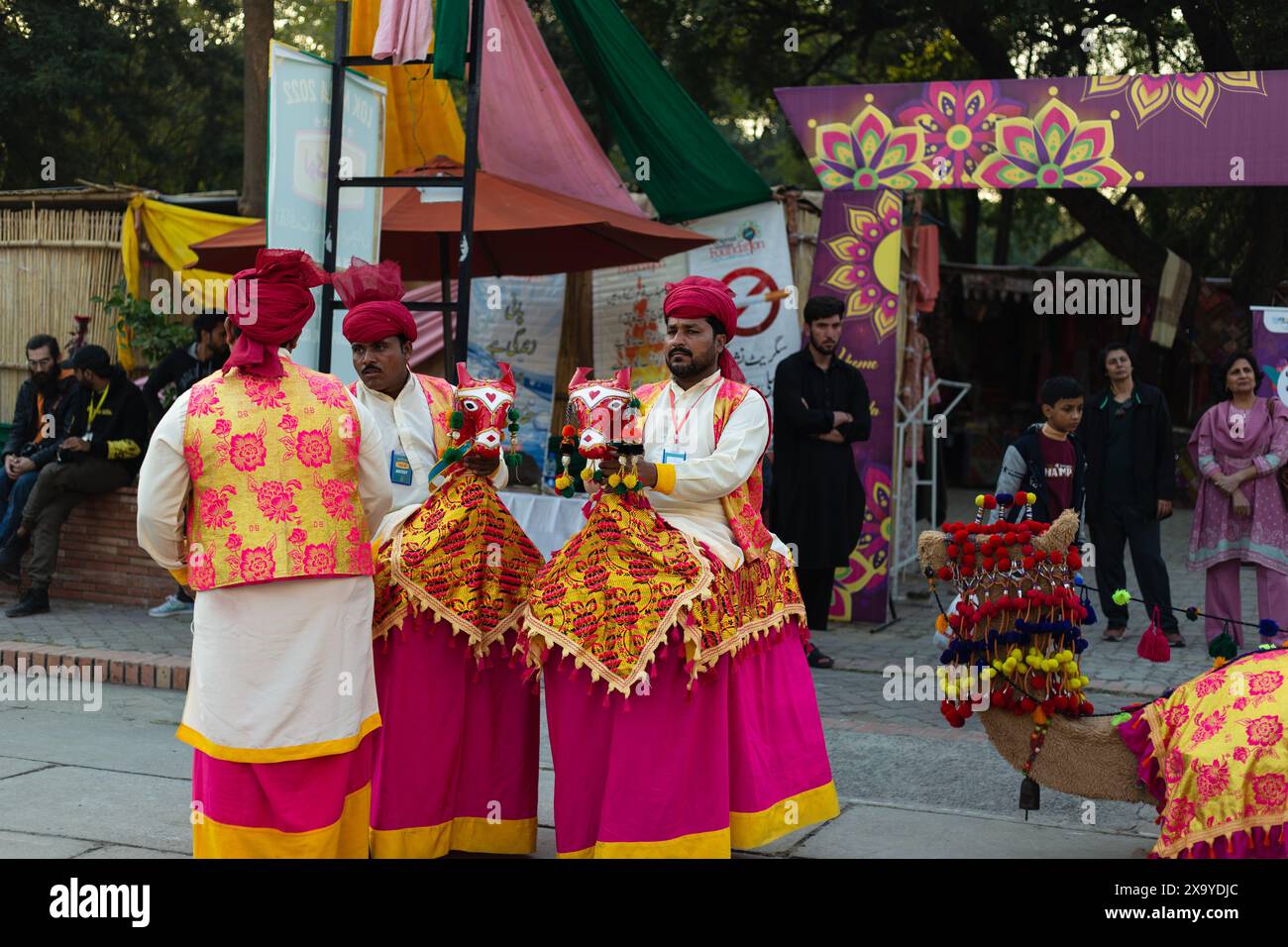 A scenic view of the Lok Mela festival in Islamabad, Pakistan Stock ...