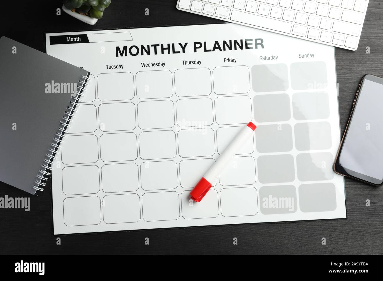 Monthly planner hi-res stock photography and images - Alamy