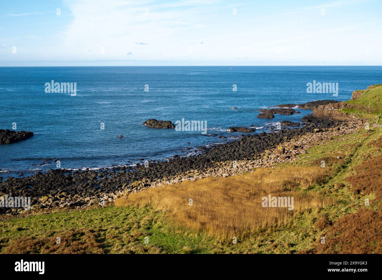 Giant's Causeway Coastal Landscape in Northern Ireland Stock Photo - Alamy