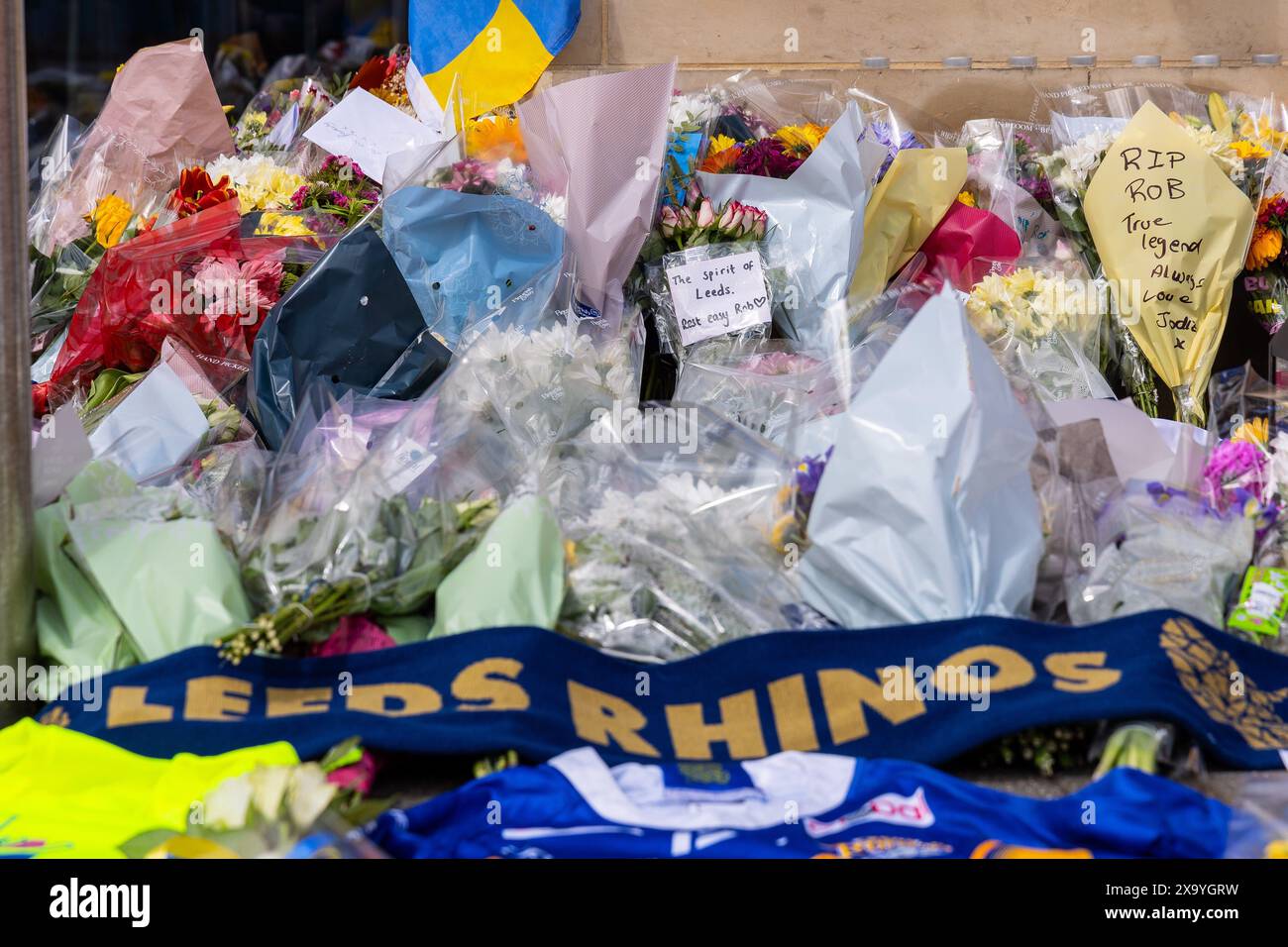 Leeds, UK. 03rd June, 2024. Tributes for Rob Burrow at Headingley ...