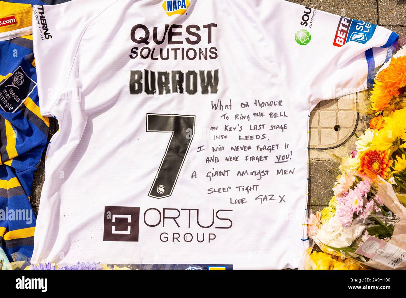 Leeds, UK, 03 June 2024, Tributes for Rob Burrow at Headingley Stadium ...