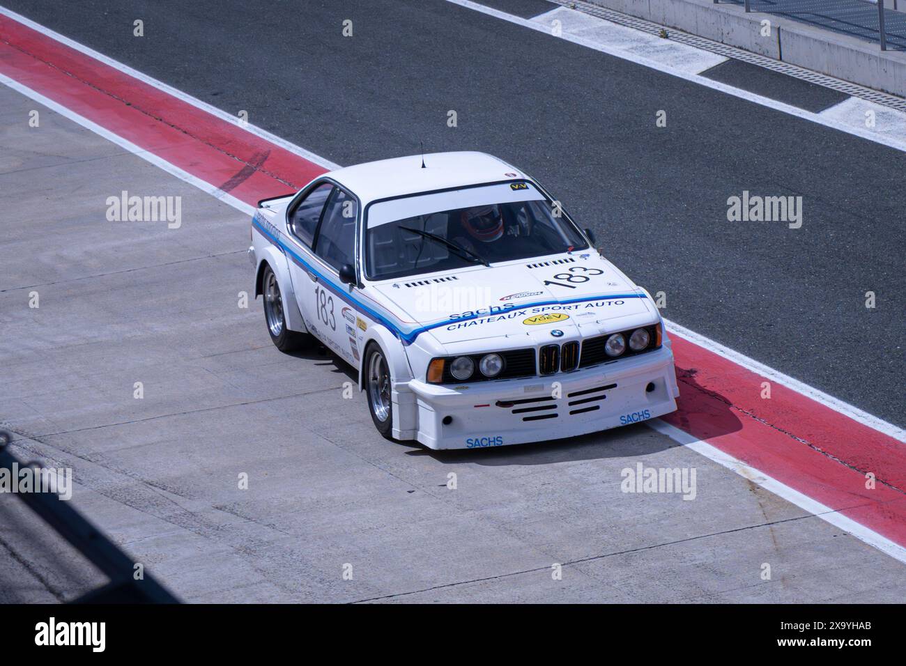 Los Arcos, Spain-May 25, 2024: 1979 BMW 635CSi (E24), racing car, first ...