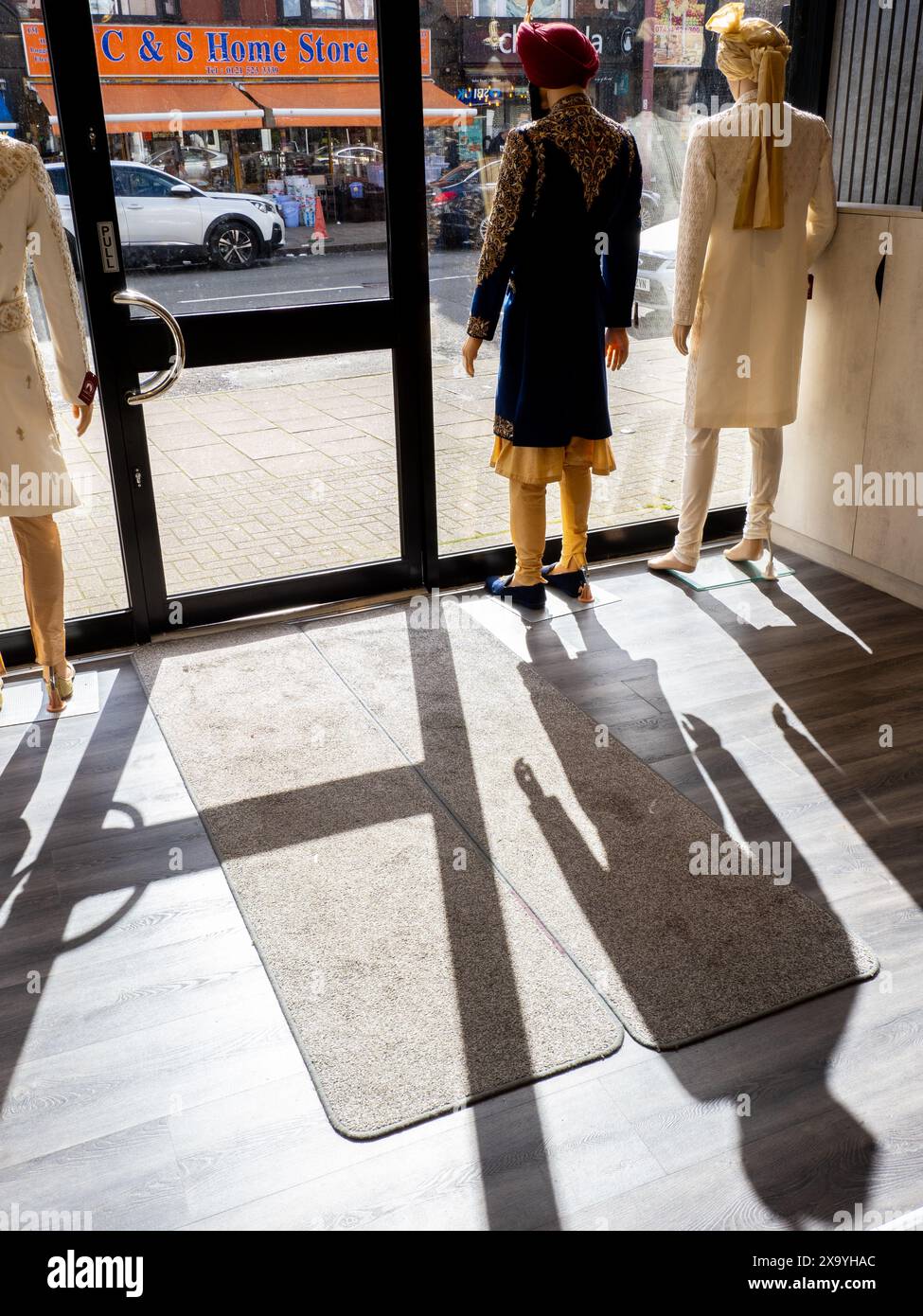 Shops along Soho Road, a multi cultural area of Birmingham, the UK's ...