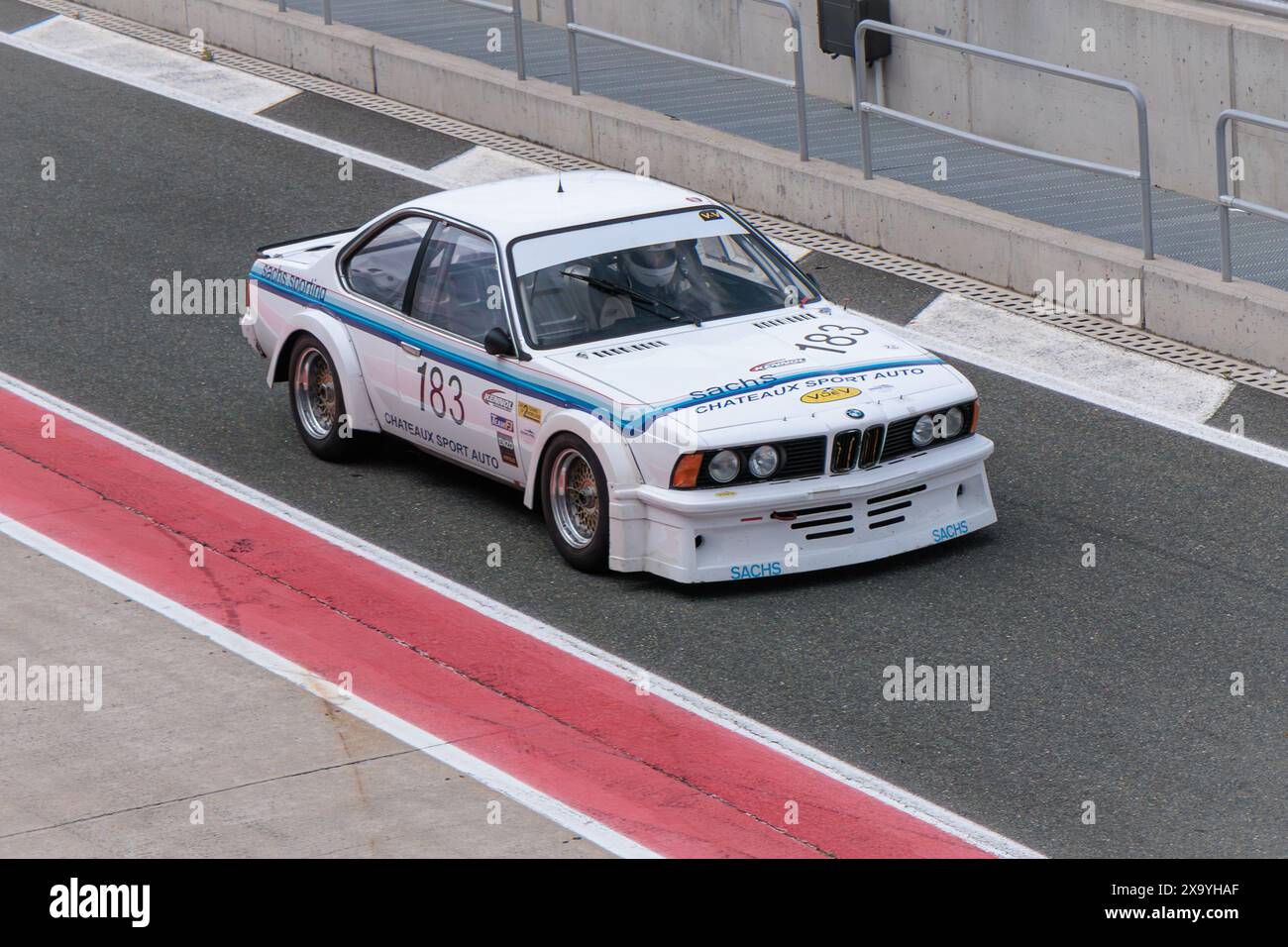 Los Arcos, Spain-May 25, 2024: 1979 BMW 635CSi (E24), racing car, first ...