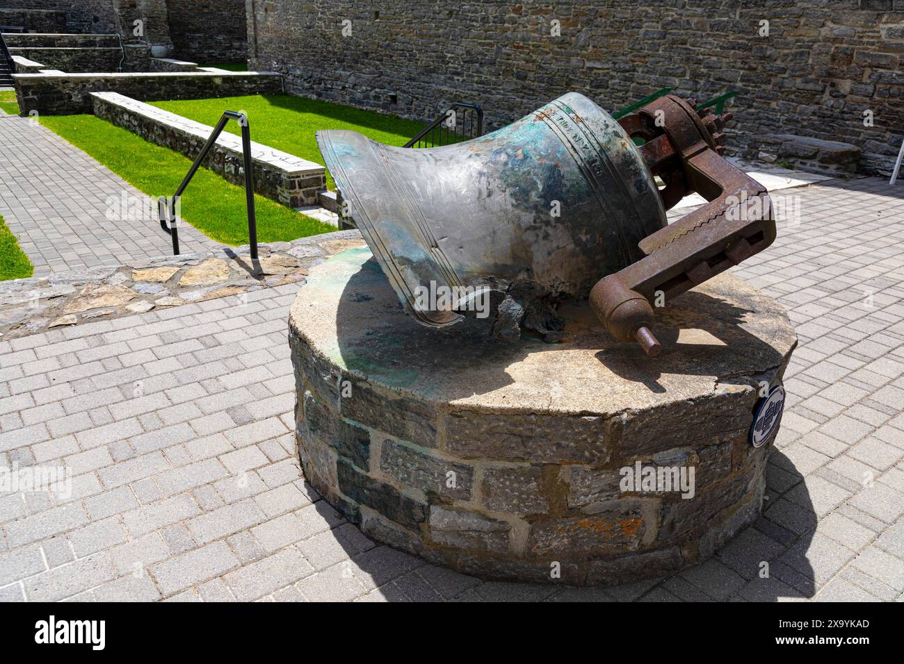 St. Raphael’s Ruins with the remains of the church bell. St. Raphael’s ...