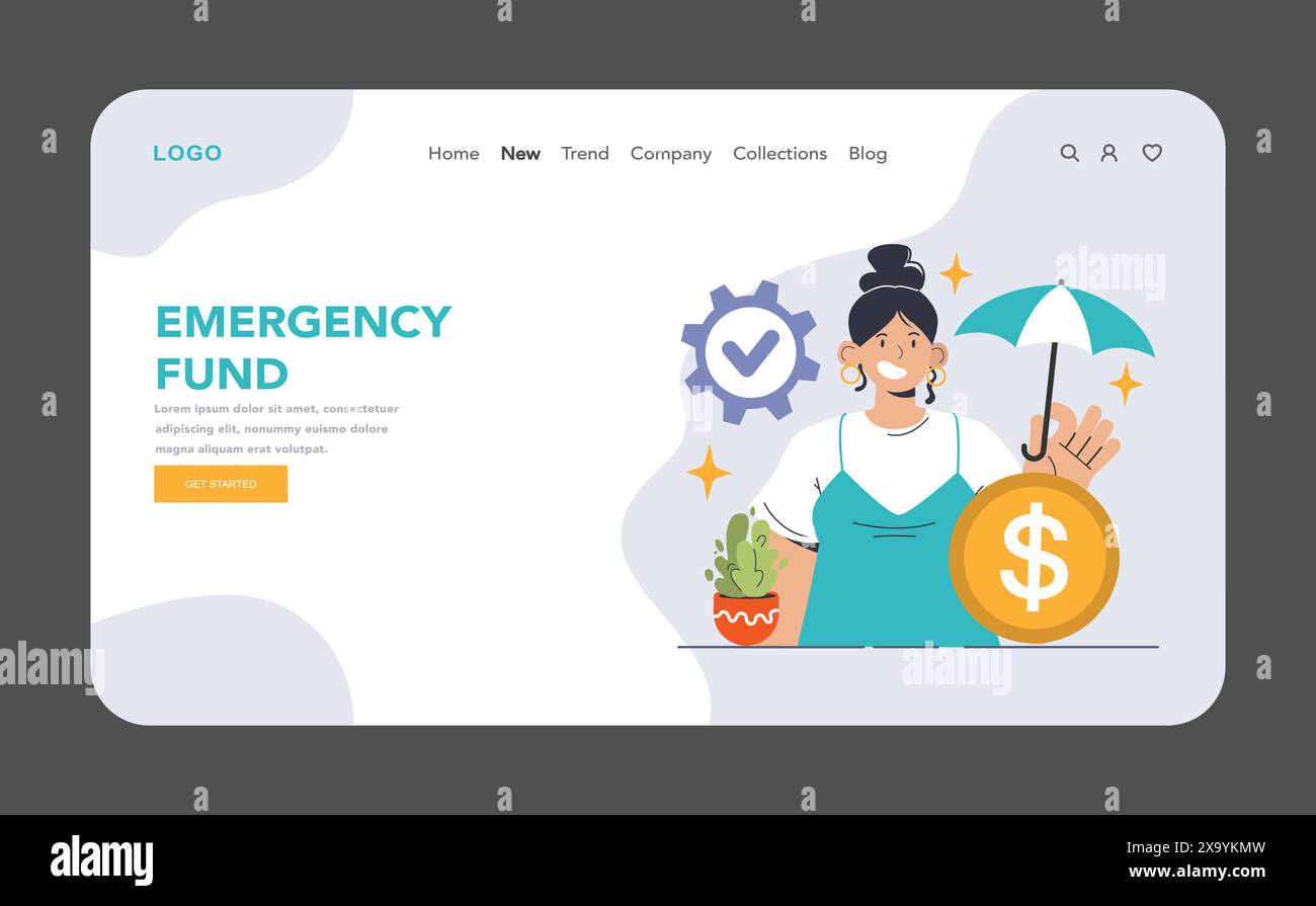 Financial Security Assurance concept. A confident woman with an ...