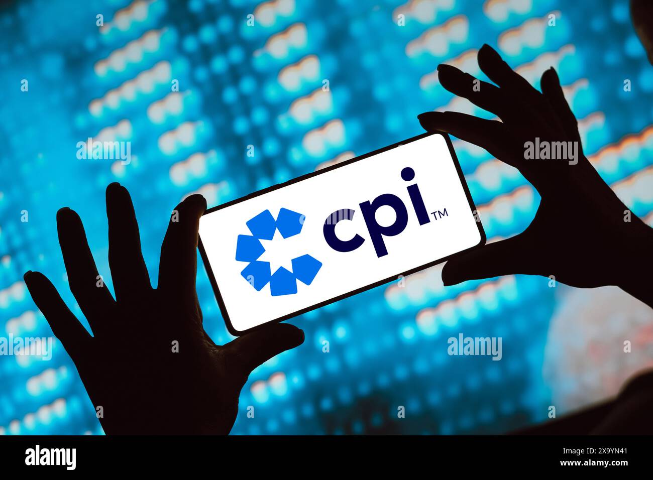In this photo illustration, the CPI Card Group logo is displayed on a ...