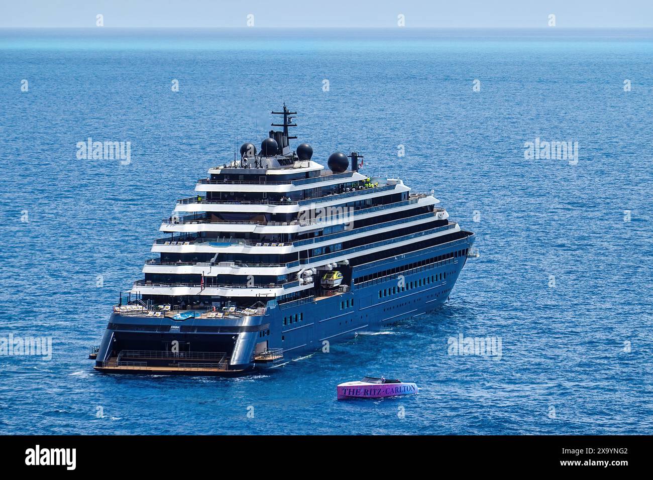 Ritz-Carlton EVRIMA luxury yacht in Monaco on the French Riviera ...