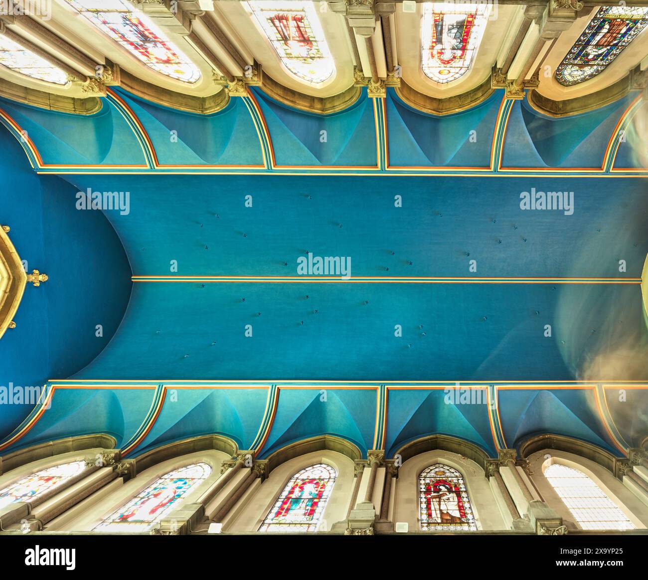 Blue ceiling in the chapel, of the Religious of the Assumption Catholic ...