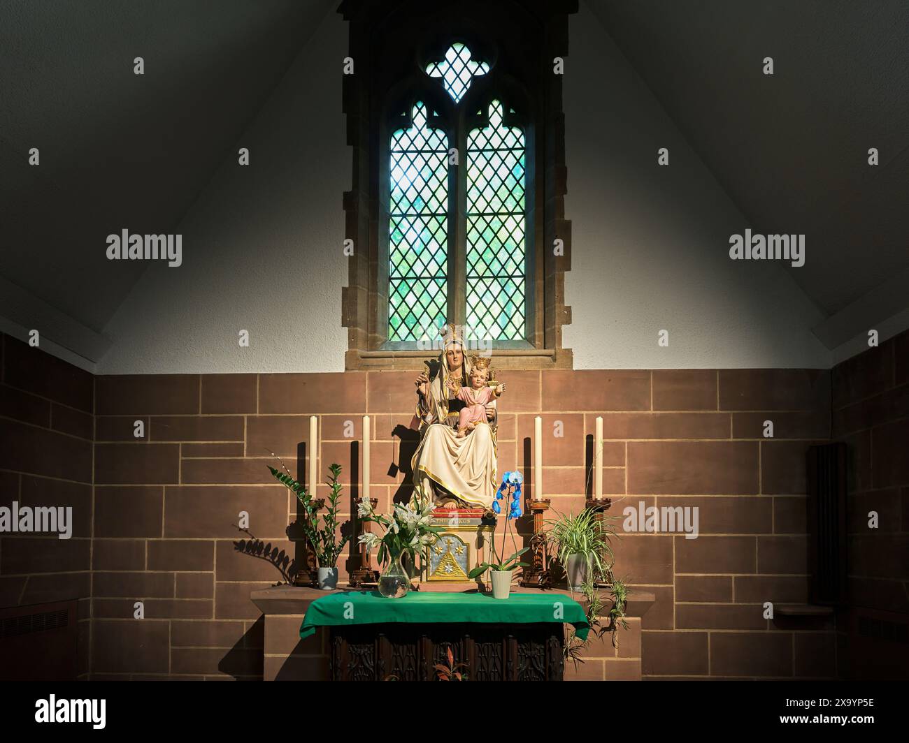 Side altar in the Catholic Christian Carmelite church of Our Lady of ...