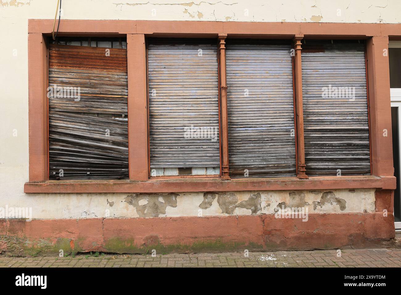 Window with shutter closed Stock Photo - Alamy