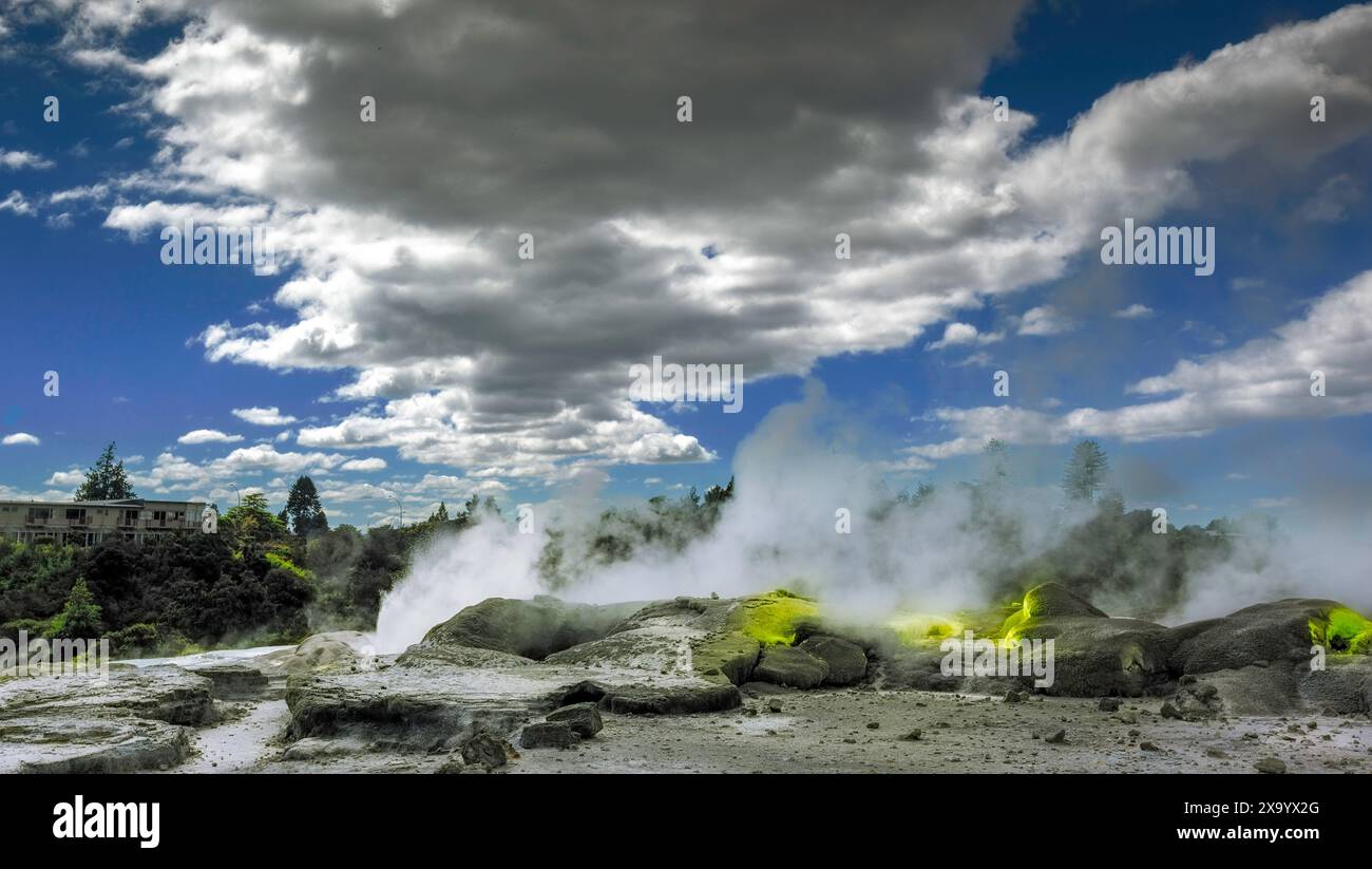 Geothermal landscape rotorua te hi-res stock photography and images - Alamy