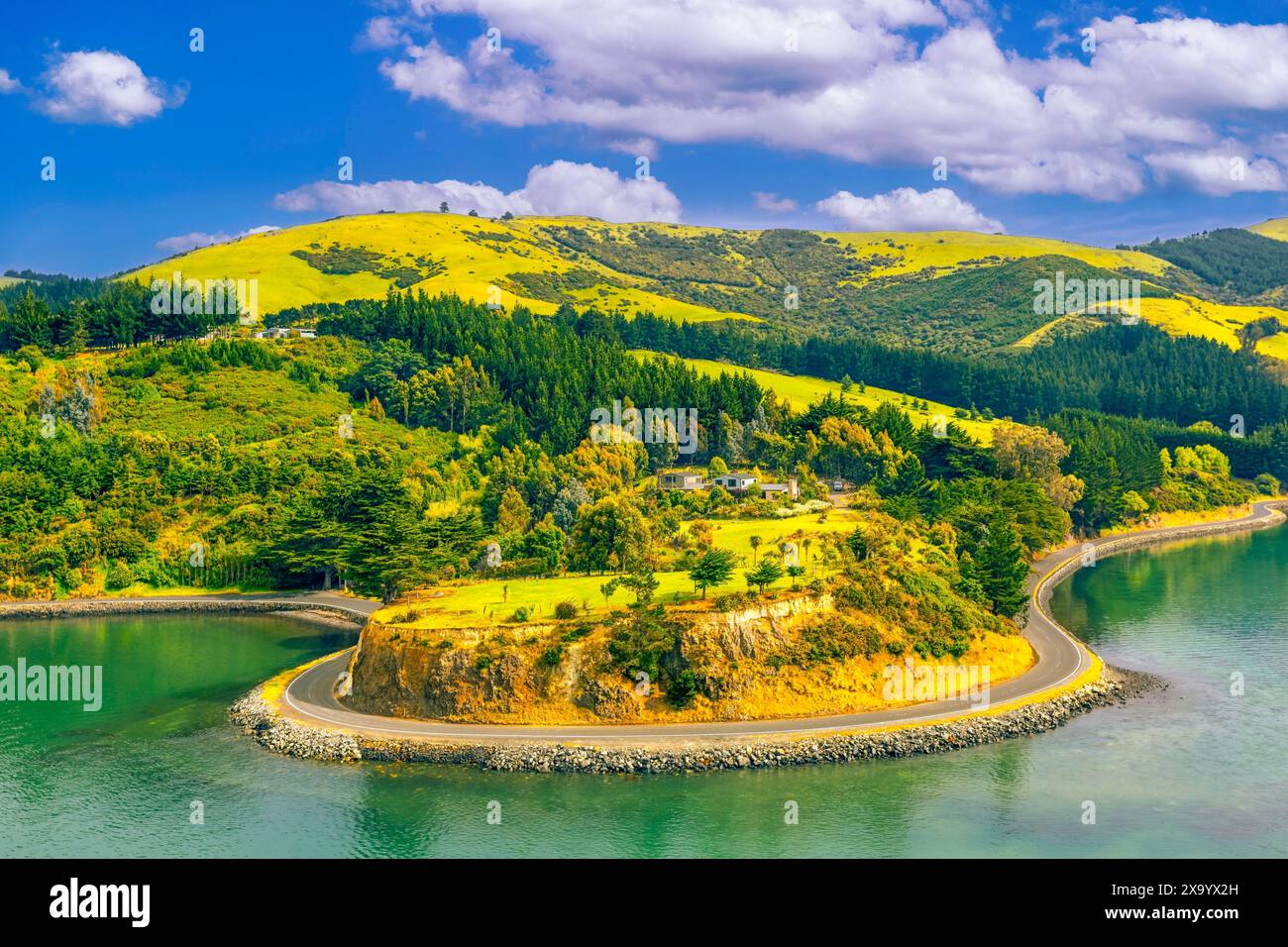 A seascape landscape of Dunedin Bay, New Zealand Stock Photo - Alamy