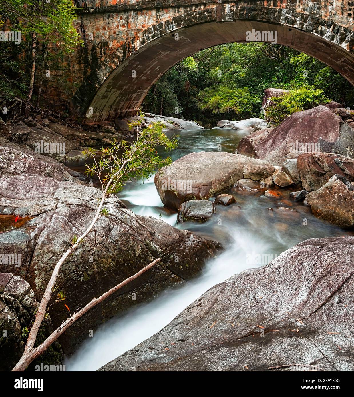 A waterscape landscape in Little River, Queensland, Australia Stock ...