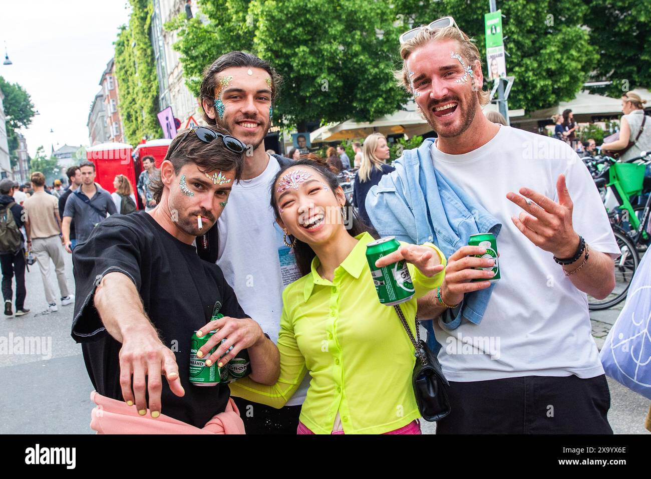 Copenhagen, Denmark. 30th, May 2024. Party people take the streets of ...