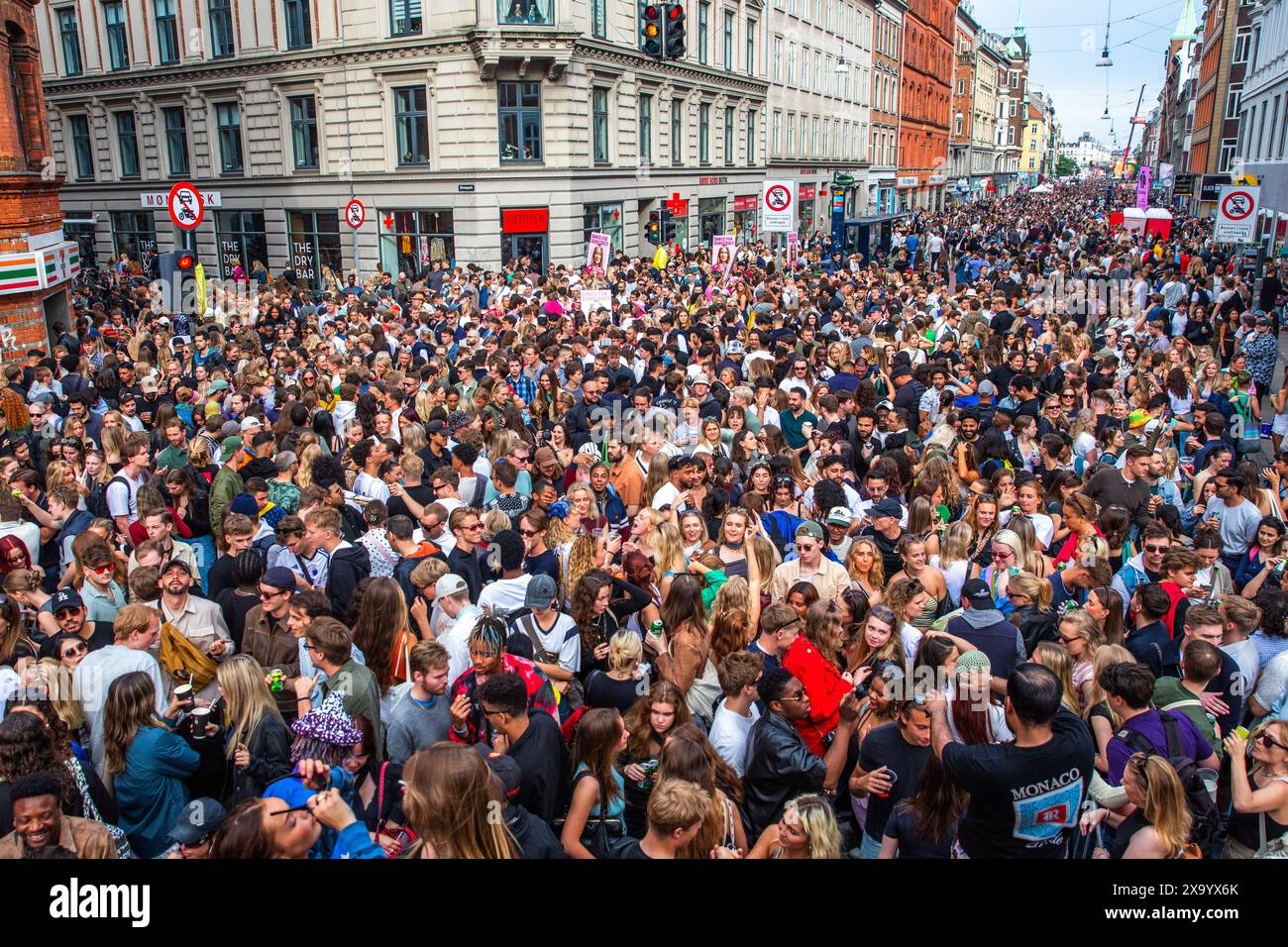 Copenhagen, Denmark. 30th, May 2024. Party people take the streets of ...